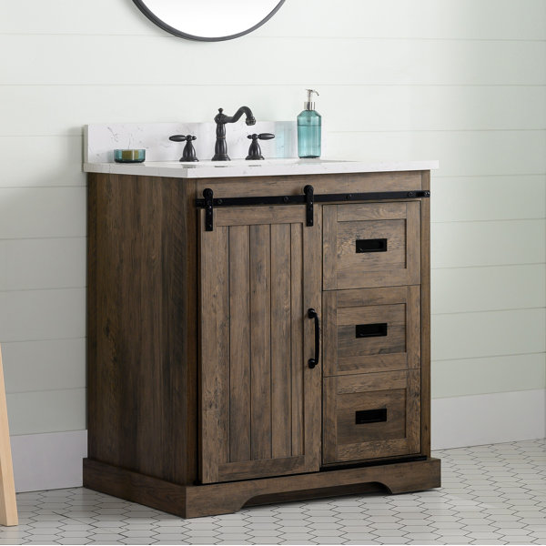 Laurel Foundry Modern Farmhouse Cayden 30 Single Bathroom Vanity With